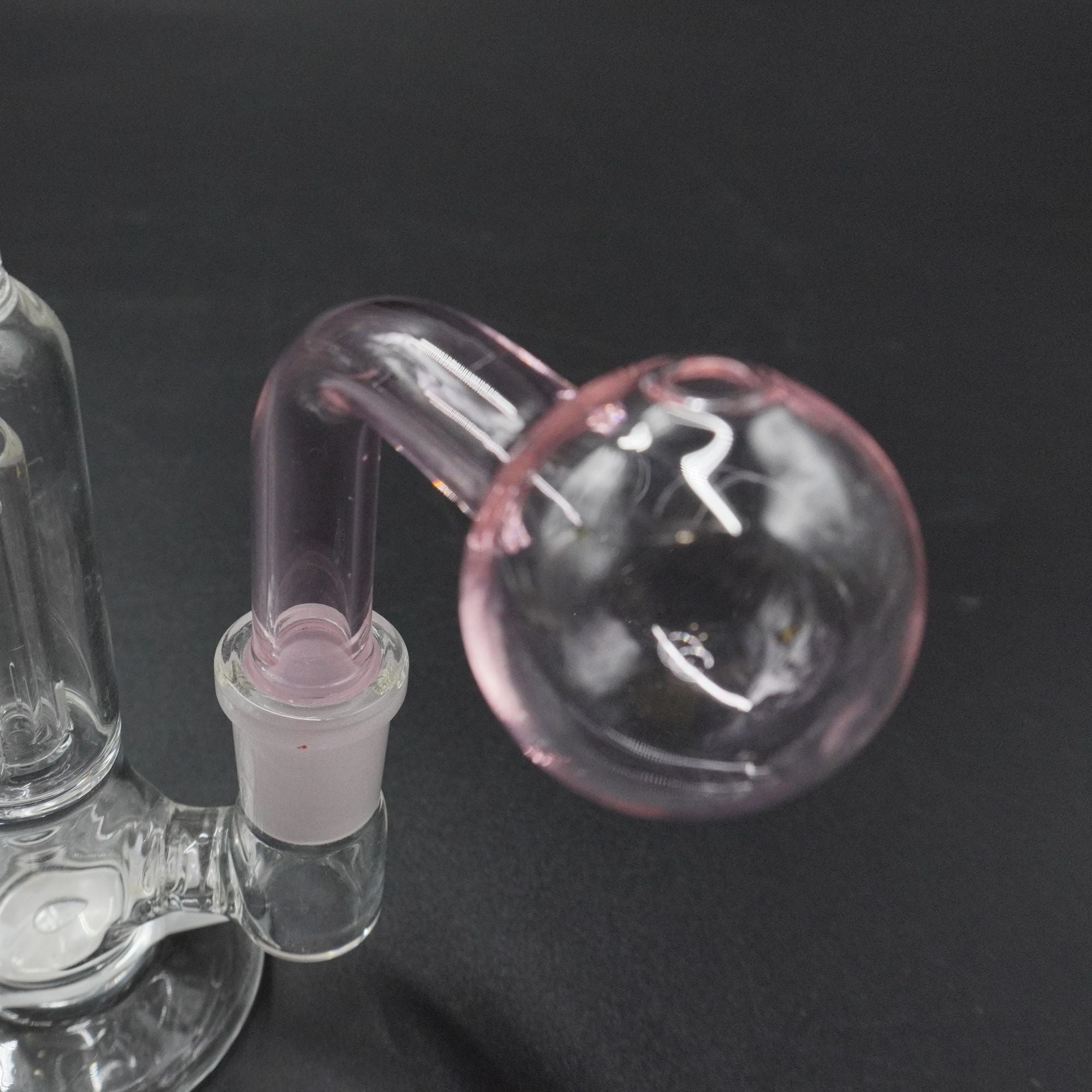 Pink Glass J-Hook Oil Burner Bowl 14 mm – Lotus Smoke and Gift