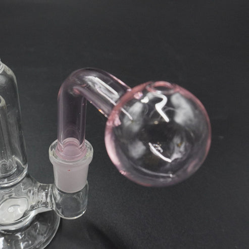 Pink Glass J-Hook Oil Burner Bowl 14 mm – Lotus Smoke and Gift